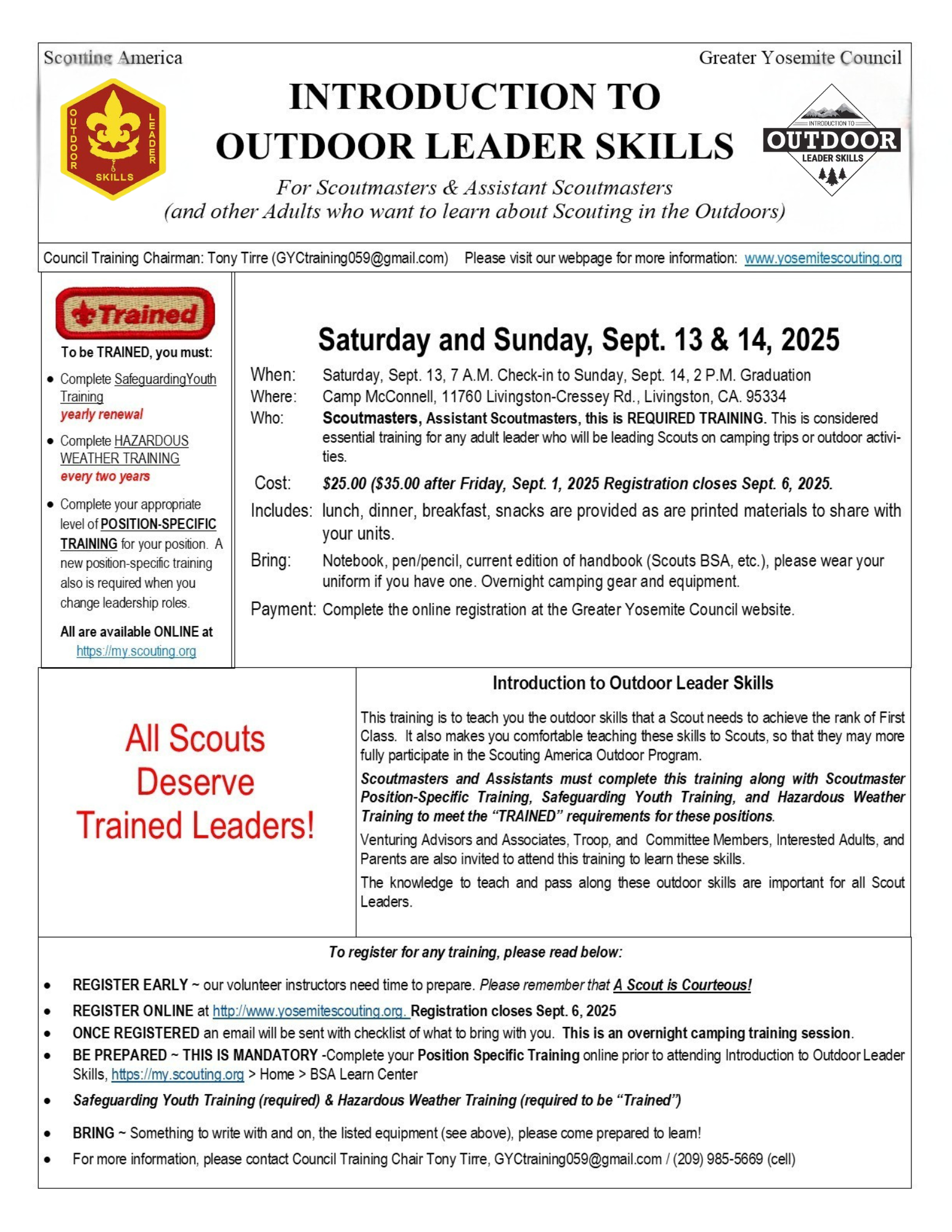 Introduction to Outdoor Leader Skills